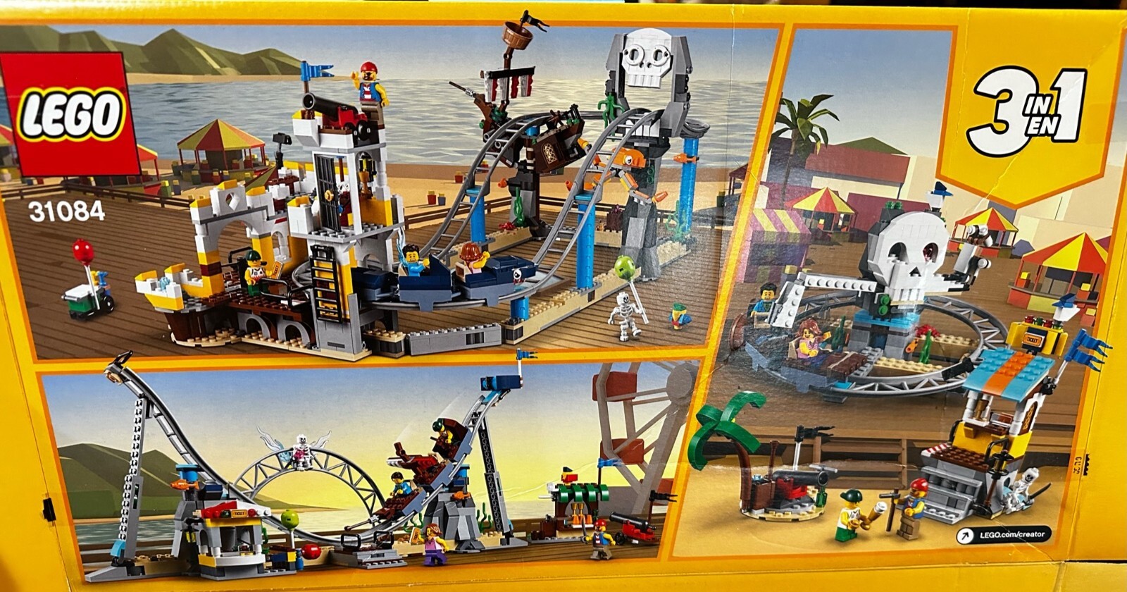 Retired Lego Creator set 31084 - 3 in 1 Pirate Roller Coaster ...