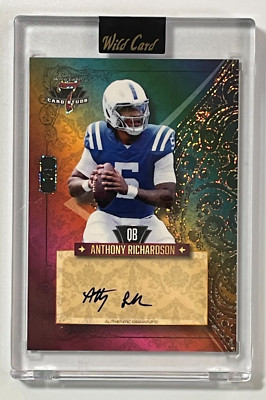 ANTHONY RICHARDSON 2023 Wild Card 7 Card Studs Rainbow ROOKIE/AUTO ...
