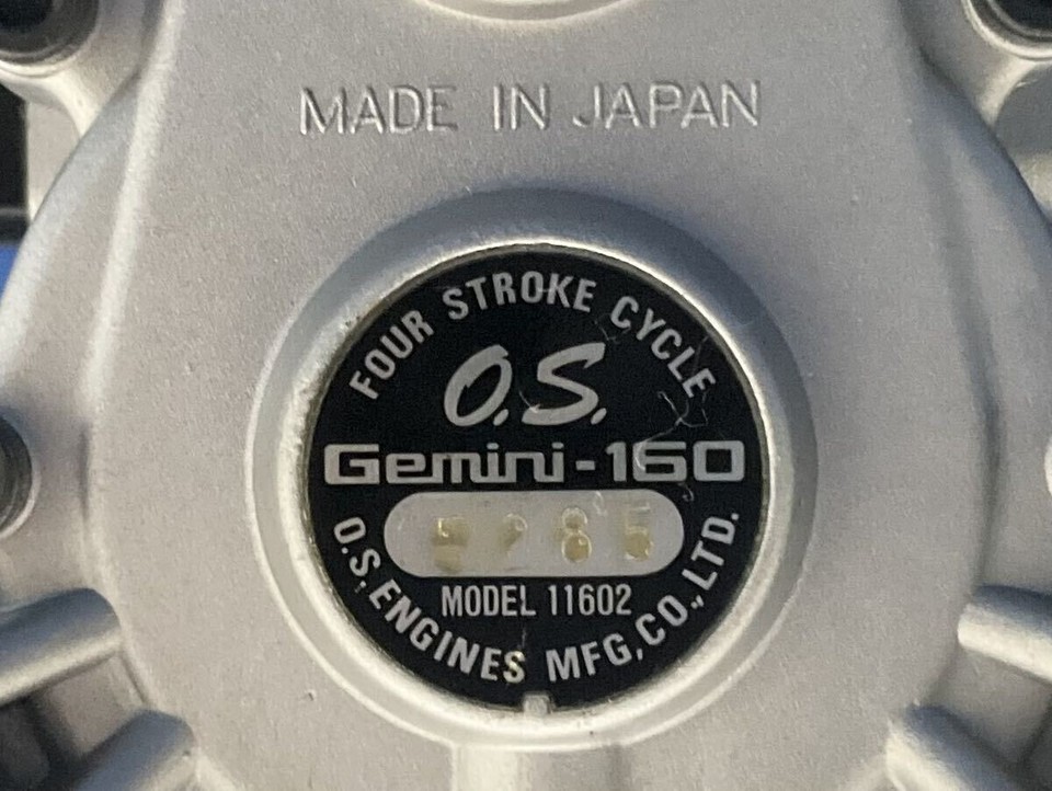 OS Gemini-160 FT-160 Twin Cylinder Engine by O.S. Engines Free Shipping ...