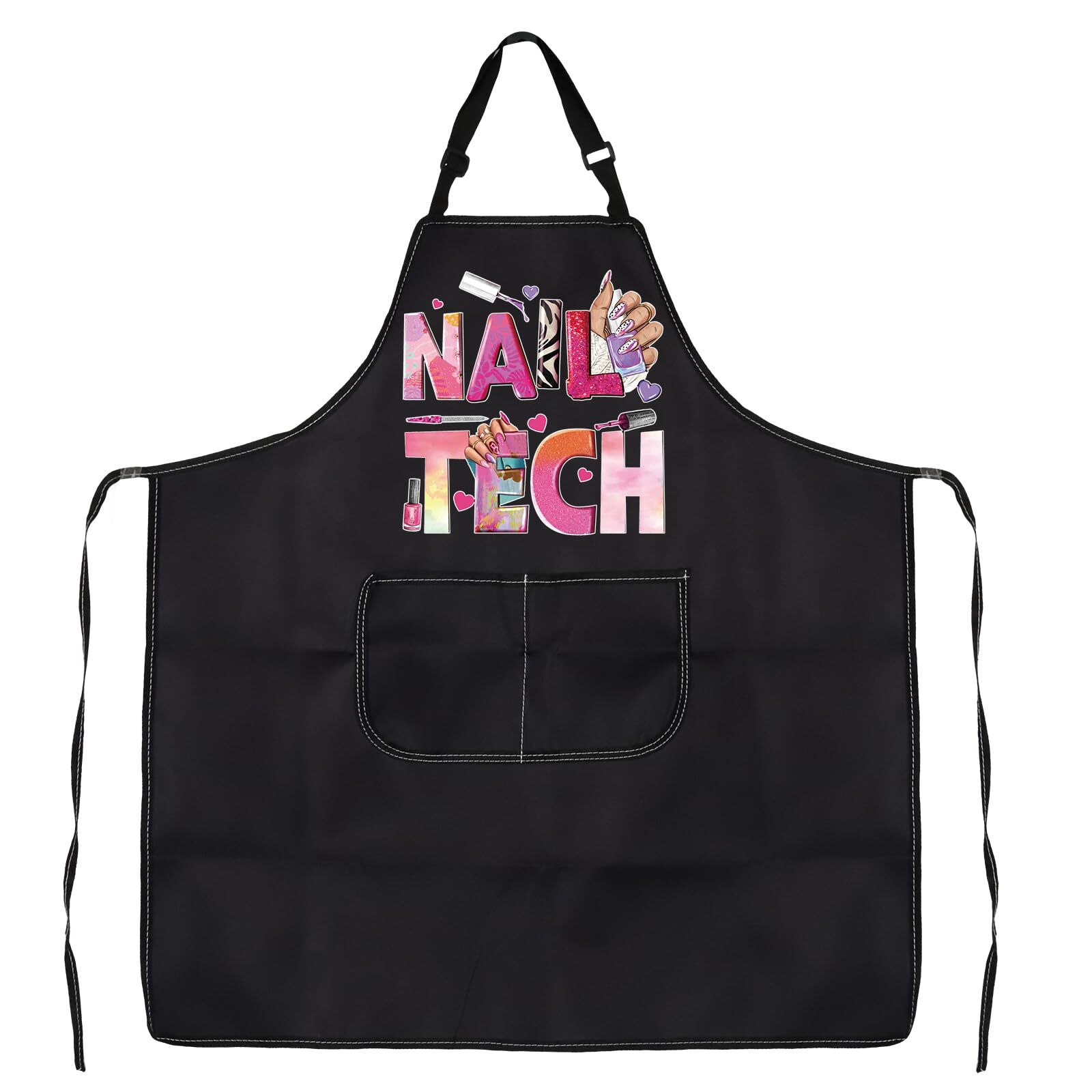 PXTIDY Nail Tech Apron With Pockets Nail Salon Gift Nail Tech Supplies ...
