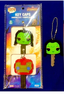 Funko Pop Marvel Key Caps Iron Man Gamora Key Cover Keychain Marvel ...