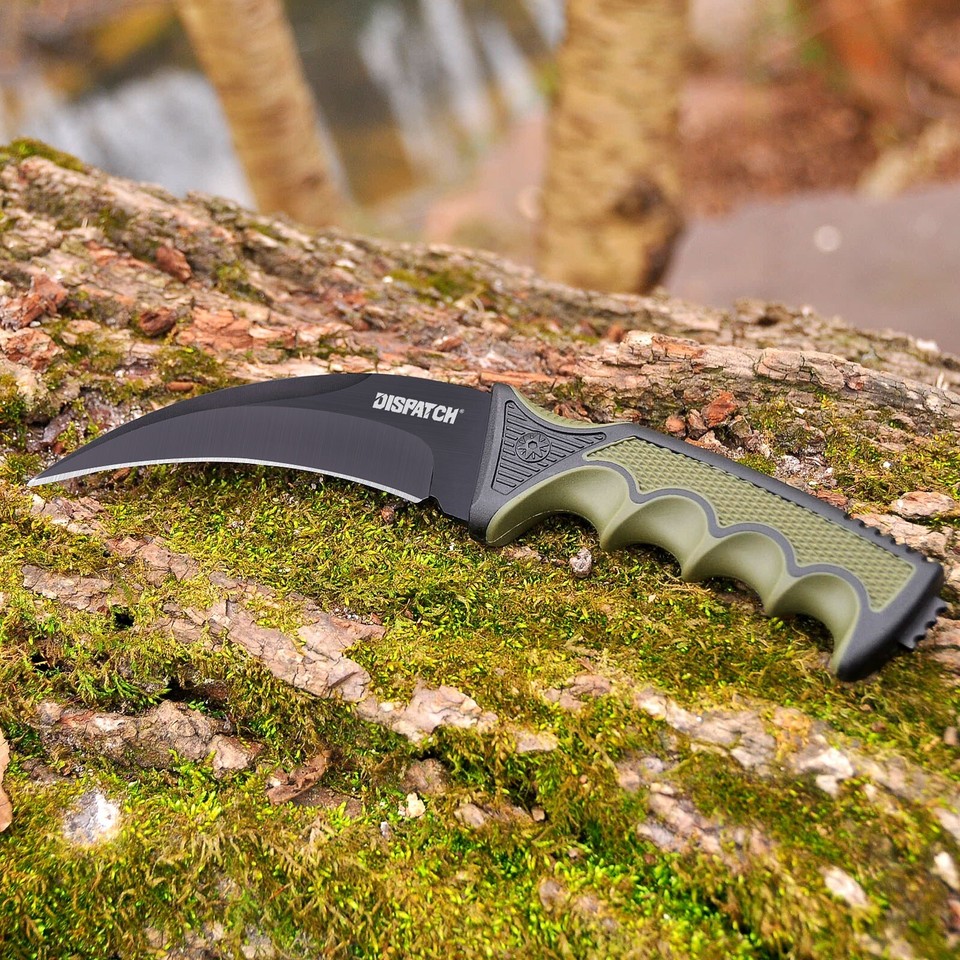 8.5" Tactical Knife Karambit Combat Hunting Knife Fixed Blade Knife ...