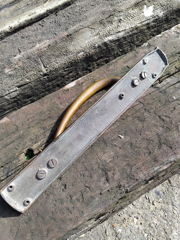 Beautiful Large Art Nouveau Pull Door Handle Solid Cast Brass Heavy | eBay