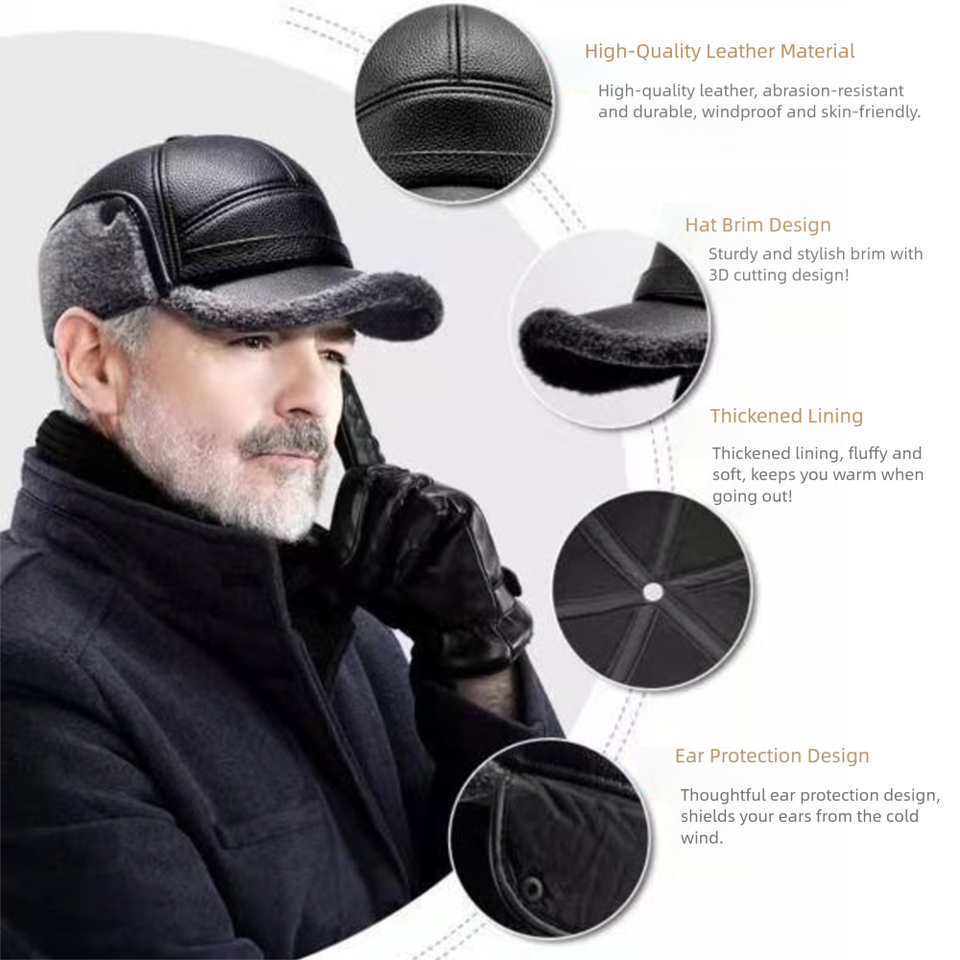 Cold Proof Thermal Hat Windproof Ear Protection Hat New Baseball Cap ...