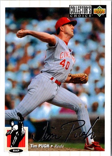 1994 Collector's Choice Silver Signature Tim Pugh #234 Cincinnati Reds ...
