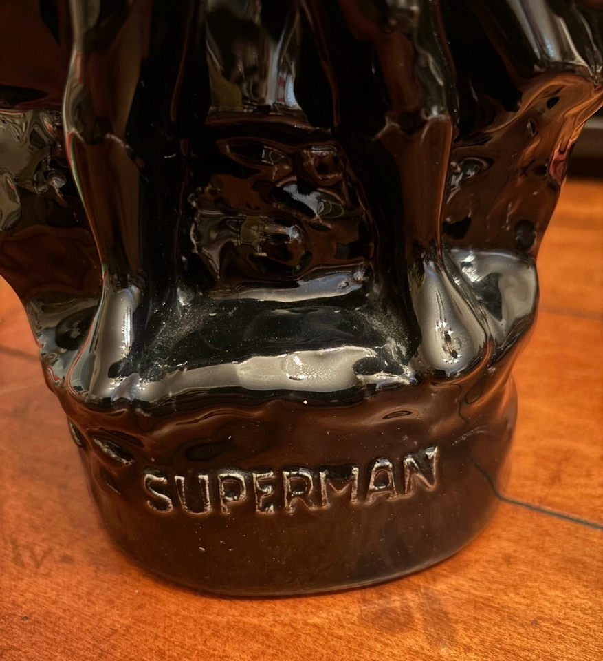 Extremely Rare 1949 Black Ceramic Superman Bank | eBay