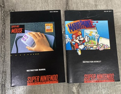 SNES Mouse Super NES Mouse And Mario Paint - MANUALS ONLY | eBay