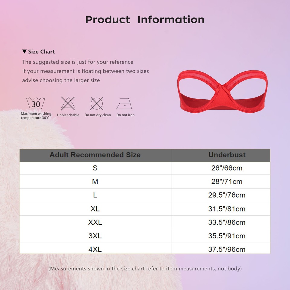US Womens Lingerie Bras Nipple Split Bralette Bra Top Hollow Out Cage ...
