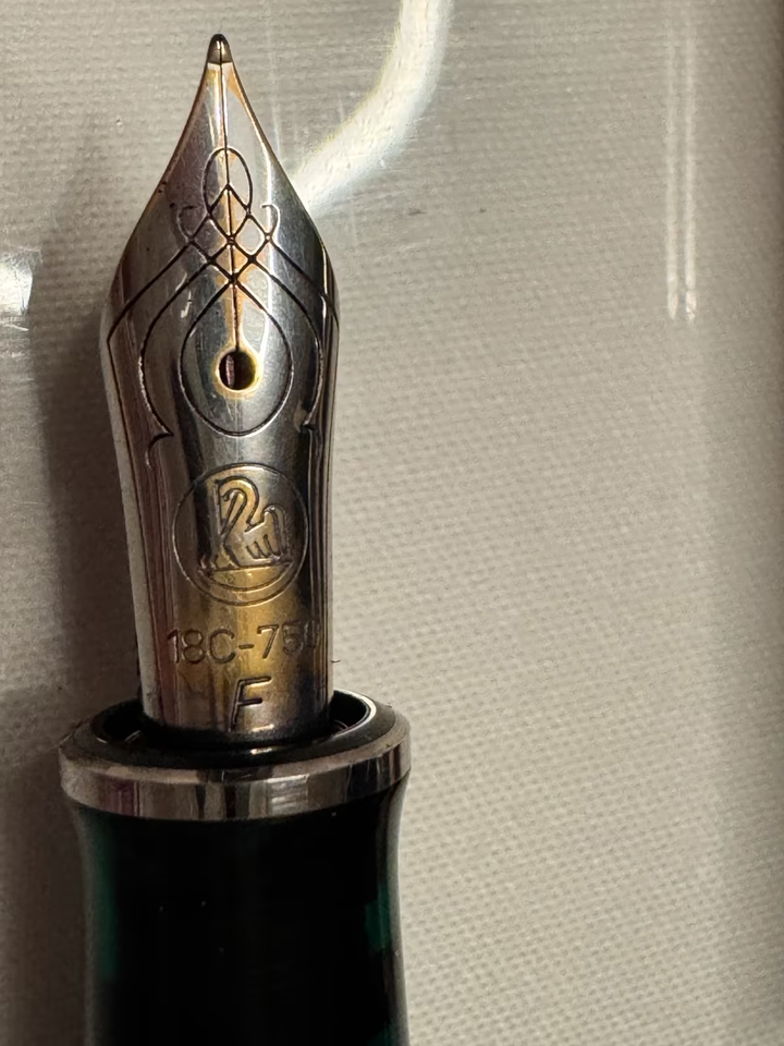 Pelikan M420 Schwarz-Silber Füllfederhalter | eBay.de