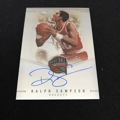 RALPH SAMPSON 2021-22 PANINI HALL OF FAME SILVER PRIZM AUTOGRAPH AUTO ...