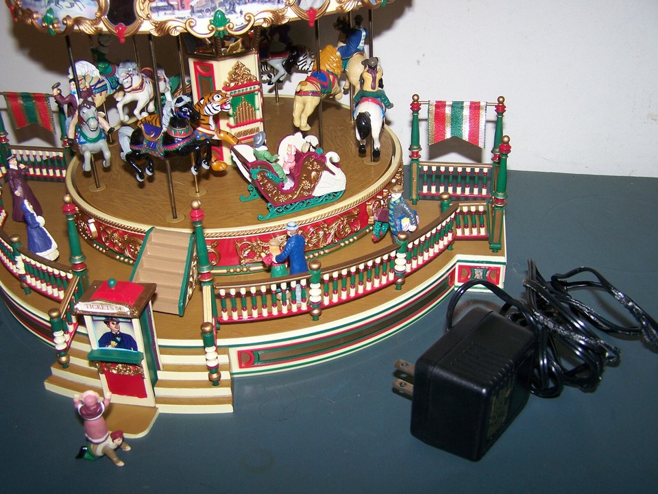 Mr Christmas Holiday Around The Carousel 1997 Vintage Musical w ...