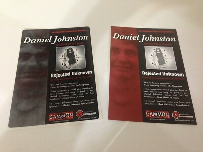 Daniel Johnston Rejected Unknown Sticker cd/vinyl lp record promo item ...