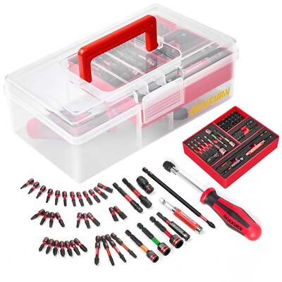 Geinxurn 42PCS Impact Driver Bit Set with bit holder, 1/4&3/8 Sockets ...