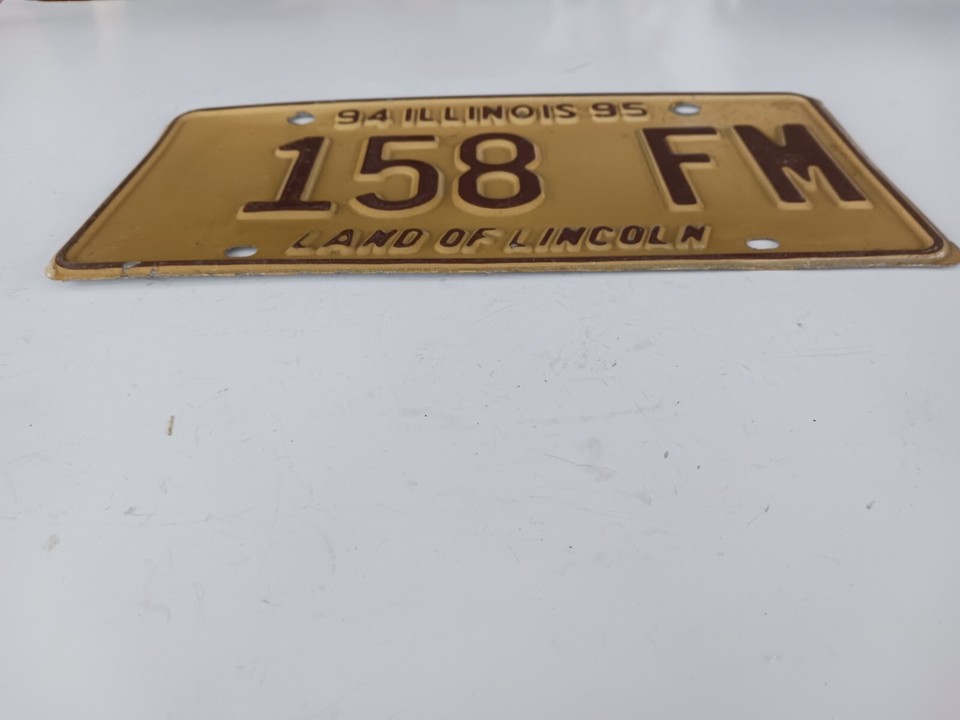 💥 1994 Illinois IL License Plate 158 FM 💥 R | eBay