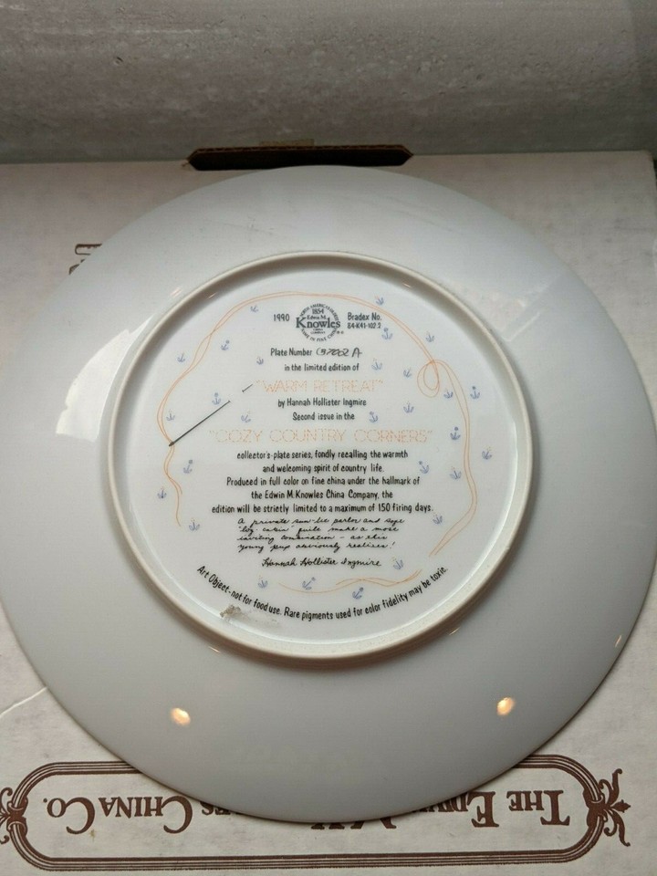 Collector's Plate "Warm Retreat" by Ingmire, Hannah Hollister | eBay