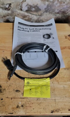 6 Ft Heat Cable Heat Trace Plug In Self Regulating Heating Cable | eBay