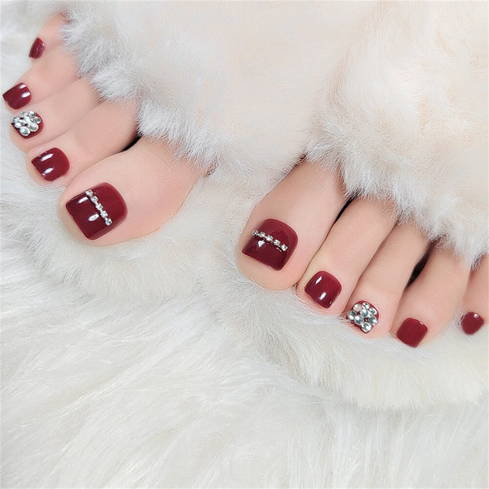 Diamond Toe Nails Art