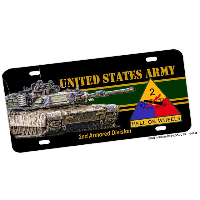 US Army Armor Tank Aluminum License plate Other US Licence Plates ...