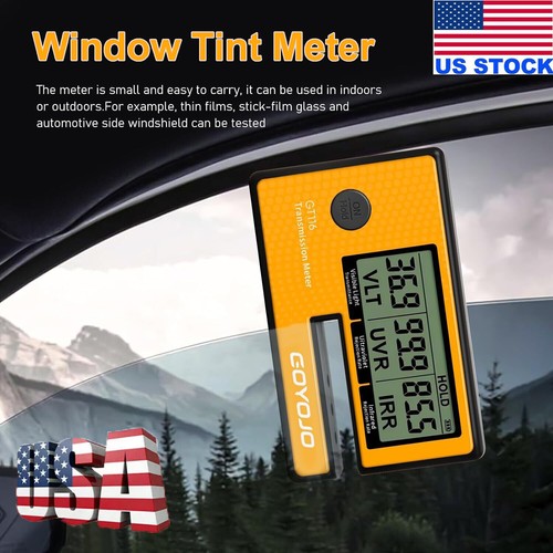 Portable Solar Tester Meter Digital Window Tint Filmed Glass VL UV IR ...