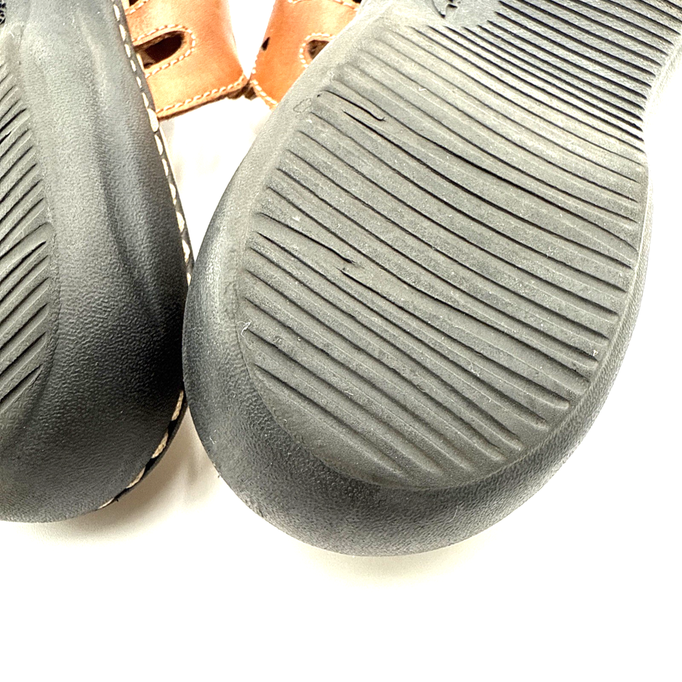 Clarks Laurieann Jade Mahogany Leather Sandal/Size 39.5 EU 8.5 Us | eBay