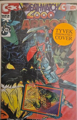 DEATHWATCH 2000 ARMOR #3 (1993) Continuity TYVEK COVER Polybagged w ...