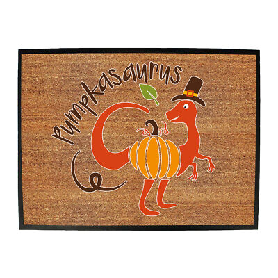 Pumpkasaurus Dinosaur Dino Pumkin Halloween - Mancave Novelty Doormat ...