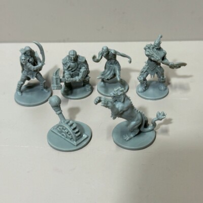 6pcs Orc Dwarf Zombie Levers Arena The Contest Board Game Miniatures ...