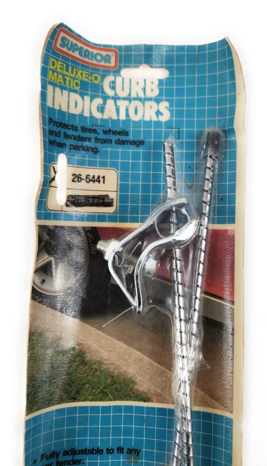 Superior Vintage Chrome Metal Adjustable Curb Indicators Feelers USA | eBay