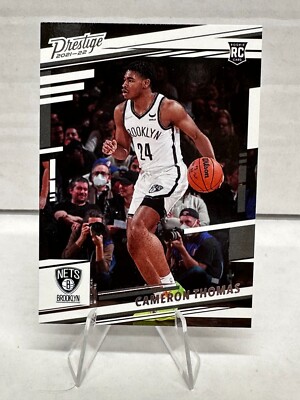 2021 Panini Chronicles Prestige Card #58 Cameron Thomas RC Brooklyn ...