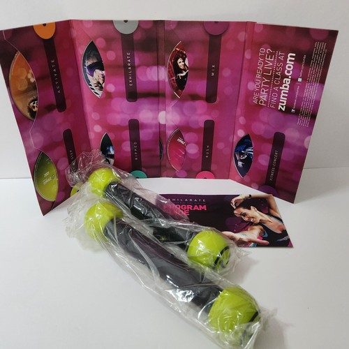 Zumba Fitness Exhilarate Kit with 7 DVDs and 2 Zumba Toning Sticks 2011 ...
