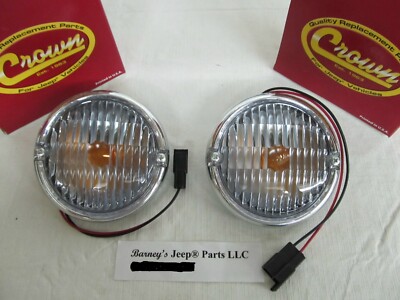 FITS JEEP CJ5 CJ7 CJ8 FRONT PARKING LAMP 1976 1/2 - 1986 PAIR ! | eBay