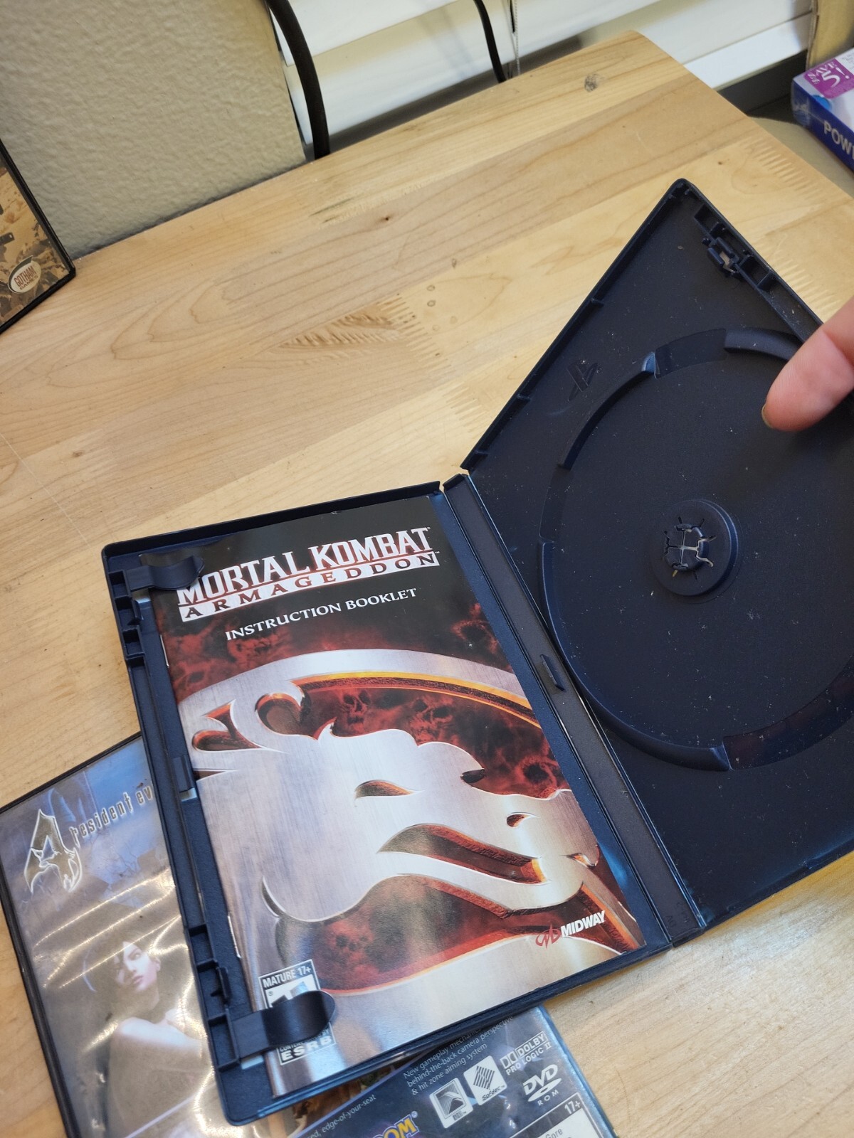 PS2 Cases & Manuals Lot, Including, Resident Evil 4, Mortal Kombat ...