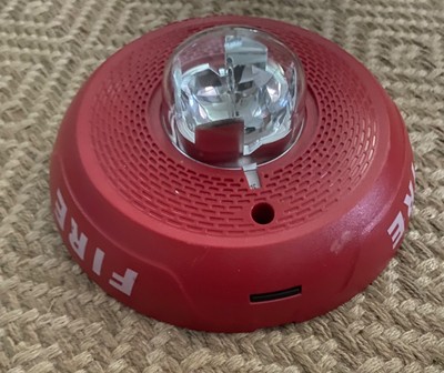 System Sensor PC2RL Fire Alarm Horn Strobe Ceiling Red | eBay