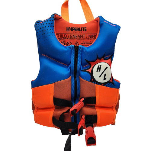Hyperlite Kids Life Jacket Child 33 55 Lb USCG Approved Vest Blue ...