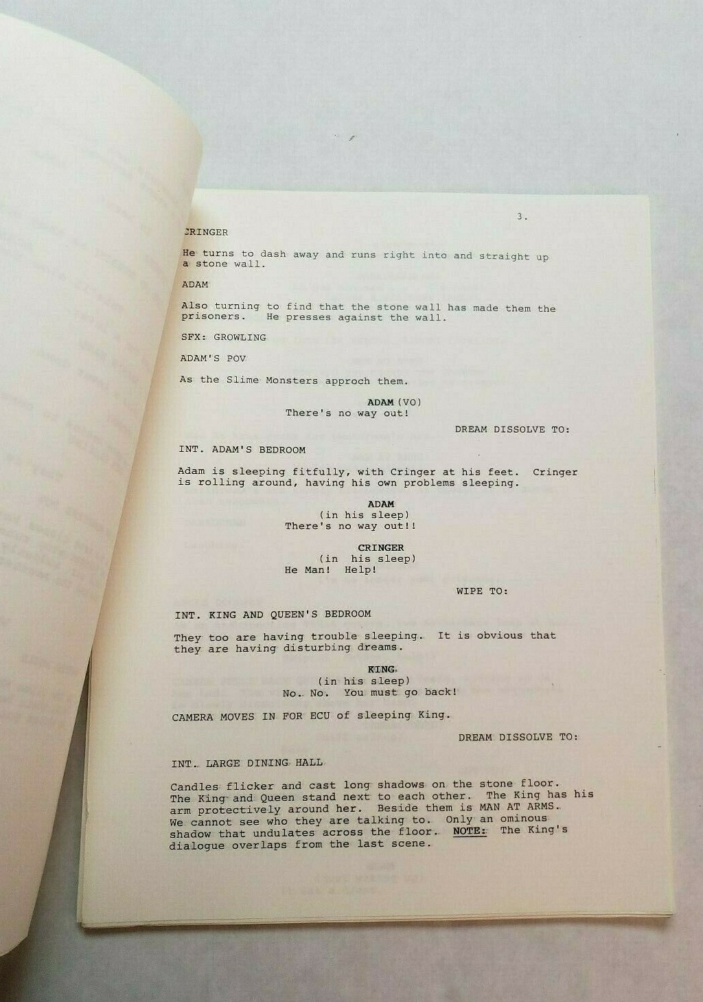 HE-MAN AND THE MASTERS OF THE UNIVERSE / 1983 TV Script "Eternal ...