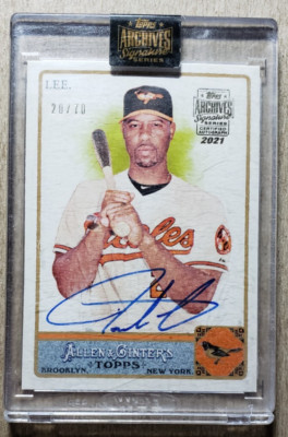 2021 Topps Archives Signature Series Derek Lee /70 Baltimore Orioles ...