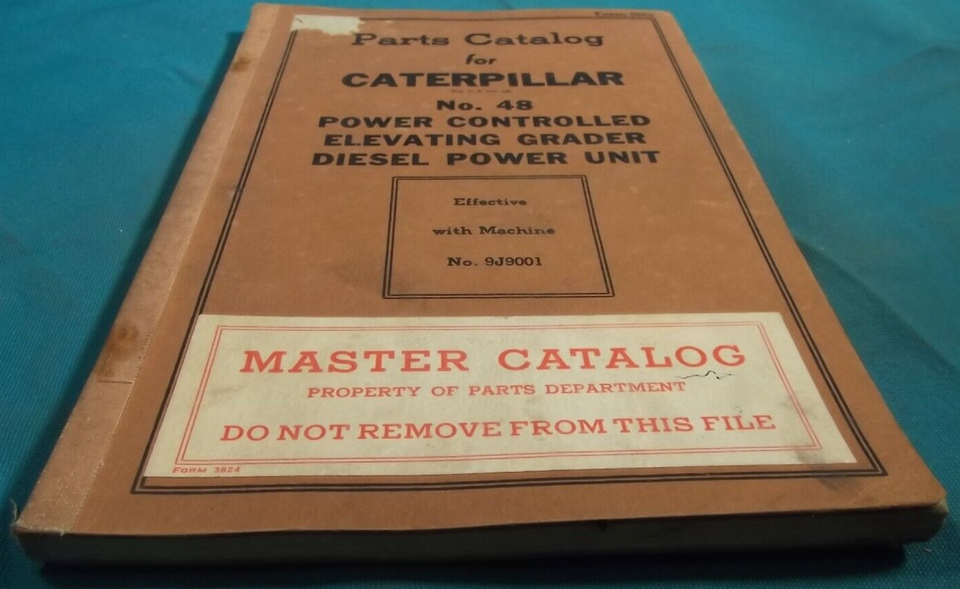 CAT Caterpillar NO. 48 Elevating Selezionatore Motore Parti Manuale ...