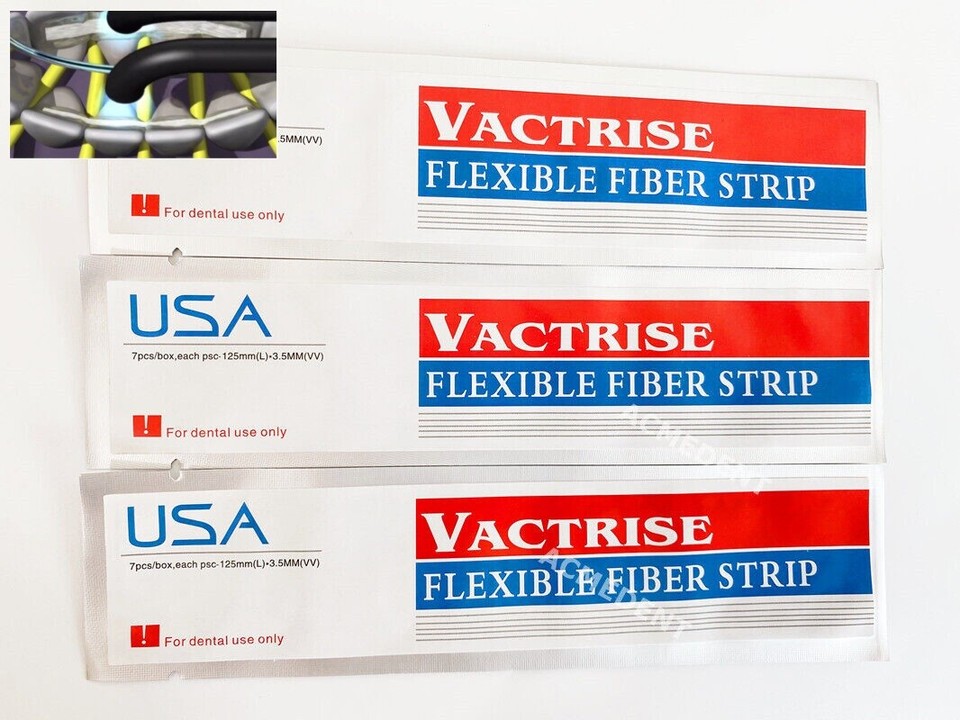 7pcs Dental Composite Resin Glass Fiber Splint Ribbond Ribbon Type ...