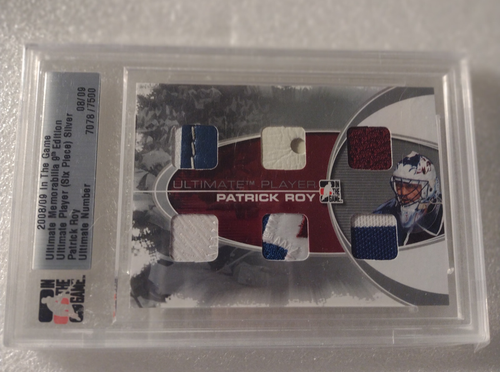 2008-09 Ultimate ITG Patrick Roy Patch,Pad,Emblem,Jersey /19 Game Used ...