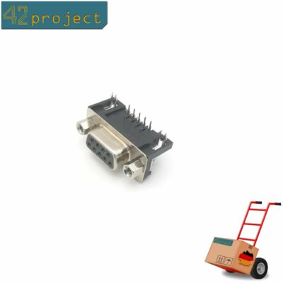 D-SUB Stecker 9 pol gewinkelt 90° female D-Sub9 SUBD-9 pin für Platine ...