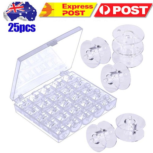 25PCS Plastic Empty Bobbins For Sewing Machine Janome-Brother Elna ...