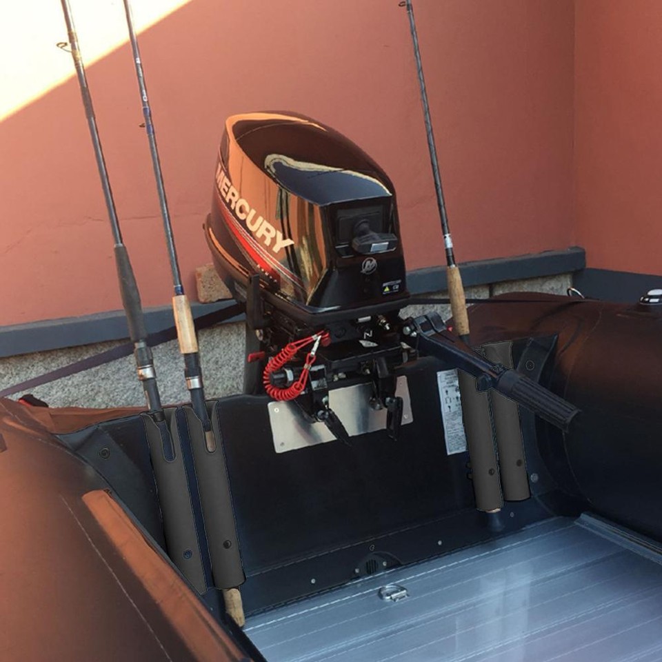 Fishing Rod Holder Boat Rod Holder Wall Mounted Tubes Links for Boat ...