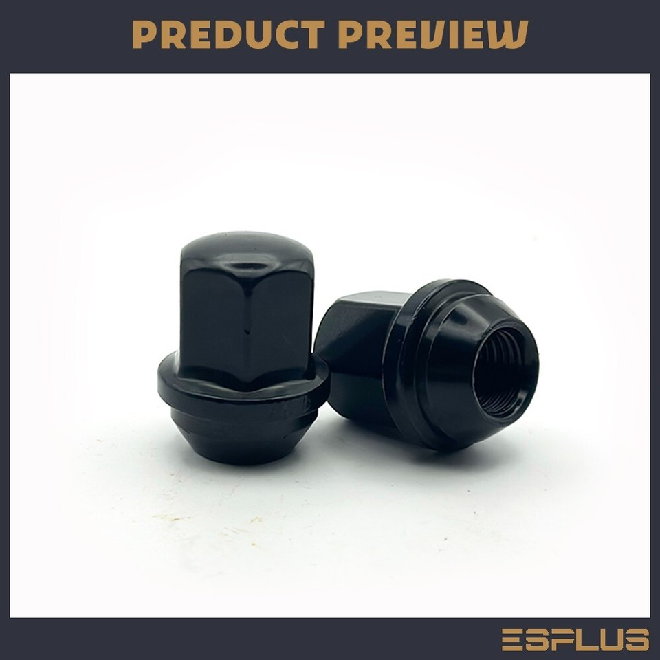 24Pc Ram OEM Cone Lug Nut Black M14x1.5 7/8" Fit 2019-2024 Ram 1500 ...