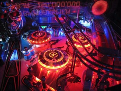 TERMINATOR 2 T2 CHROME PINBALL POP BUMPER DECALS from METAL-MODS CHROME ...