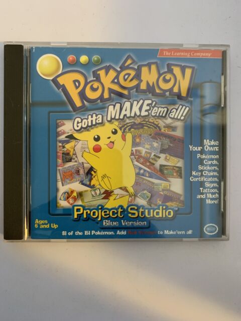 Pokemon: Project Studio Gotta Make 'em All Blue Version PC CD-ROM | eBay