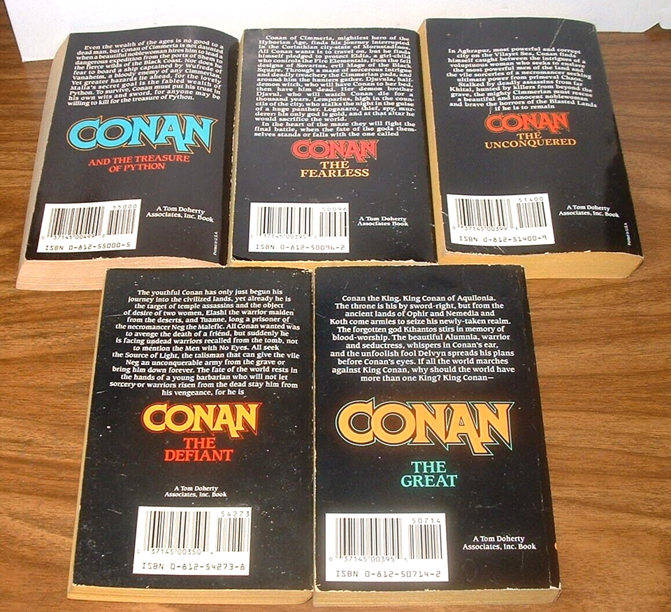 REDUCED PRICE Lot 5 ROBERT E.HOWARD CONAN Defiant+Unconquered+Treasure ...