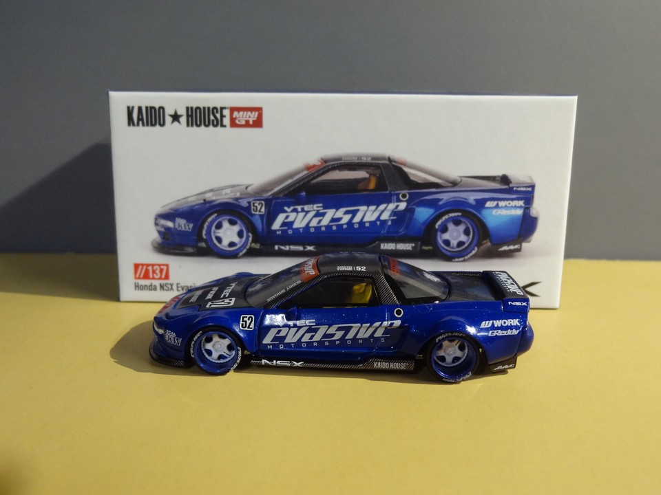 KAIDO HOUSE x MINI GT - HONDA NSX EVASIVE V2 BLUE #KHMG137 - FACTORY ...