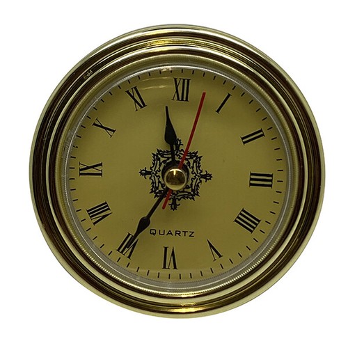 72.5mm Quartz Replacement Gold Bezel Clock Inserts Roman Numerals 57 ...