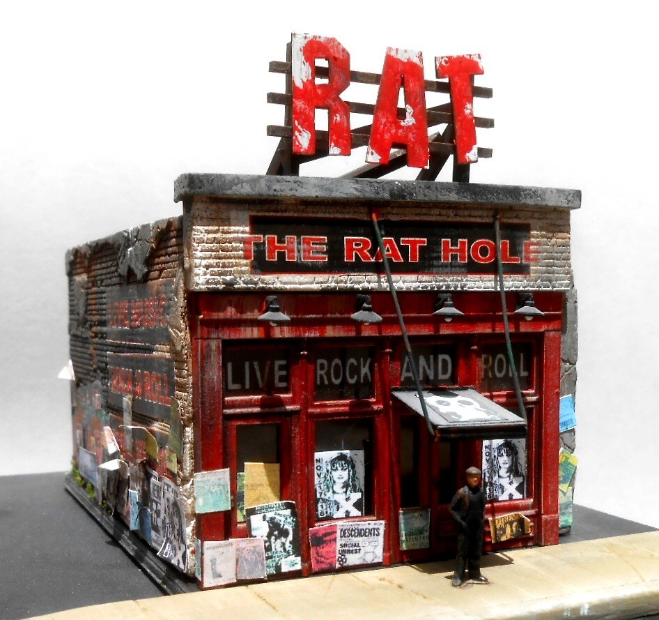 Downtown Deco HO Scale Building Kit The Rat Hole Rock & Roll Club New ...