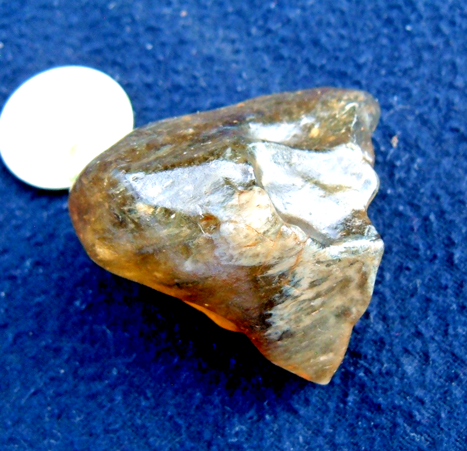 Libyan Desert Glass Meteorite Tektite impact specimen( 210 crt)Blue ...